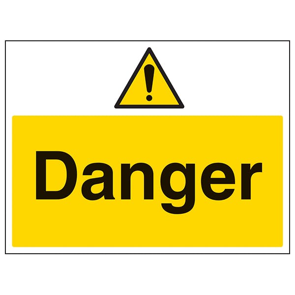 Danger - Large Landscape | Hazard Signs | Safety Signs | Safety Signs 4 ...
