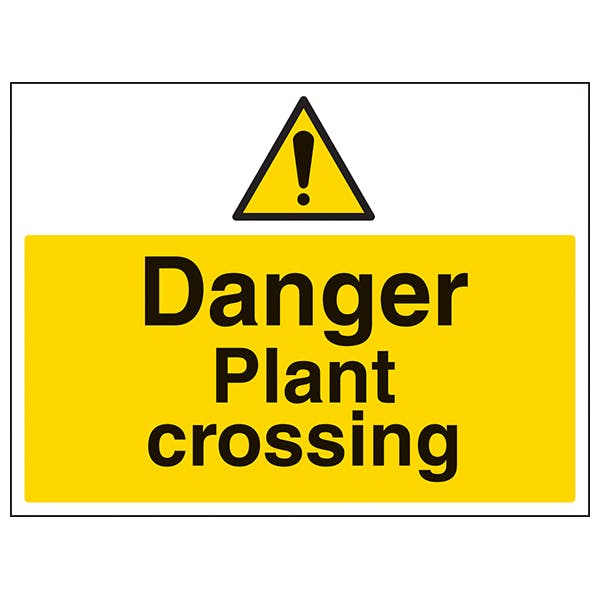 Danger Plant Crossing - Large Landscape | Caution / Danger | Safety ...
