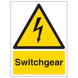 Switchgear - Portrait | Caution / Danger | Safety Signs | Safety Signs ...