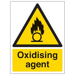 Oxidizing Agent - Portrait | Hazard Signs | Safety Signs | Safety Signs ...