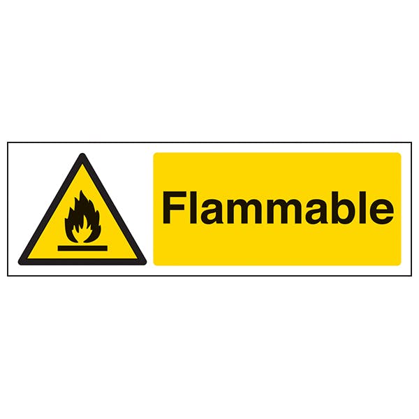 Flammable - Landscape | Hazard Signs | Safety Signs | Safety Signs 4 Less