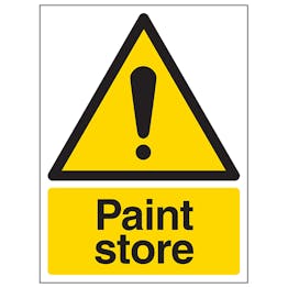 Paint Store - Portrait | Safety Signs 4 Less