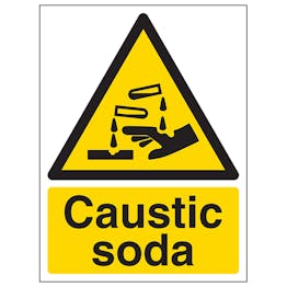 Caustic Soda - Portrait | Safety Signs 4 Less