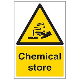Chemical Store - Portrait | Safety Signs 4 Less