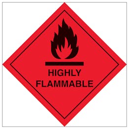 Highly Flammable - Magnetic | SafetySigns4Less