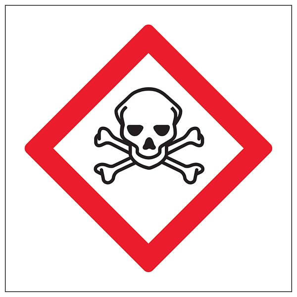 Toxic COSHH Sign - Magnetic