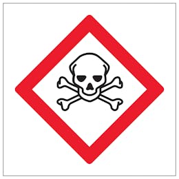 Toxic COSHH Sign - Magnetic