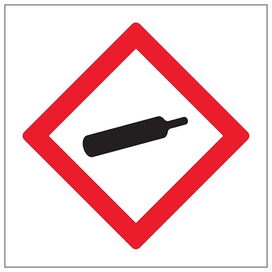 Gas Under Pressure COSHH Sign - Magnetic