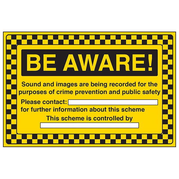 Be Aware Sounds And Images Are Being Recorded.