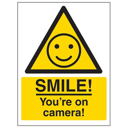 SMILE! You're On Camera! | Shop CCTV Signs | Premises Signs | General ...