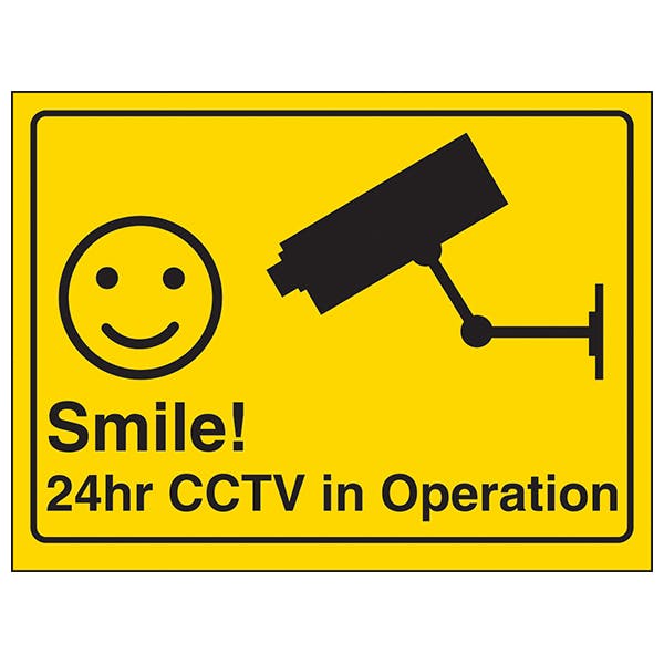 Camera - 24hr CCTV in Operation | Shop CCTV Signs | Premises Signs ...