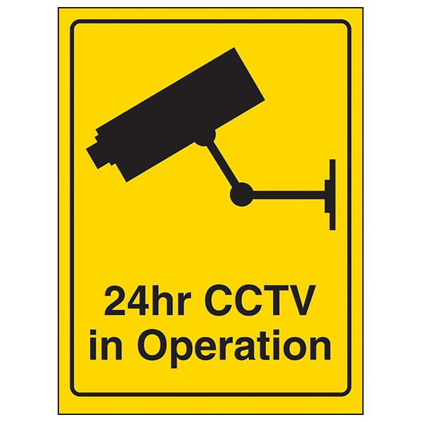 24hr CCTV Camera In Operation | Shop CCTV Signs | Premises Signs ...