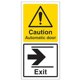 Automatic Door - Exit Arrow | Door Signs | Safety Signs | Safety Signs ...