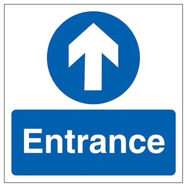 Entrance Arrow - Square | Door Signs | Safety Signs | Eureka