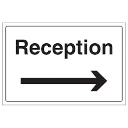 Reception With Arrow Right | General Signs | Safety Signs | Safety ...