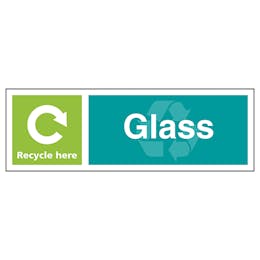 Glass Recycle Here | Waste Signs | Recycling Signs | Safety Signs 4 Less