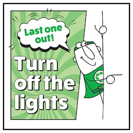 Last One Out! Turn Off The Lights Man Right | Energy & Conservation ...