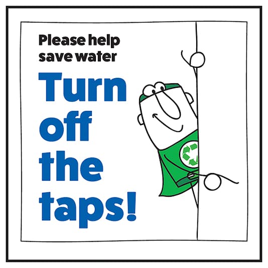 Please Help Save Water Turn Off The Taps! Man Right | Energy ...