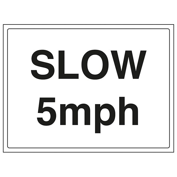 Slow 5MPH | Traffic and Parking Signs | Reflective Traffic Signs ...