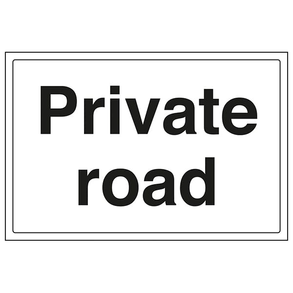 Private Road - Landscape | Traffic and Parking Signs | Reflective ...