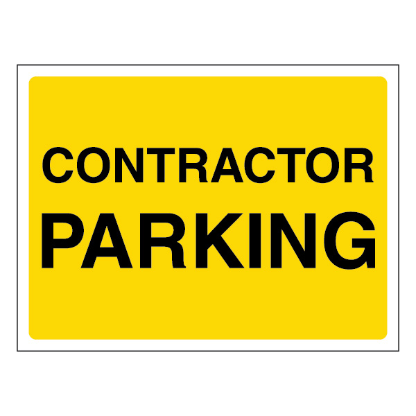 Contractor Parking - Landscape | SafetySigns4Less