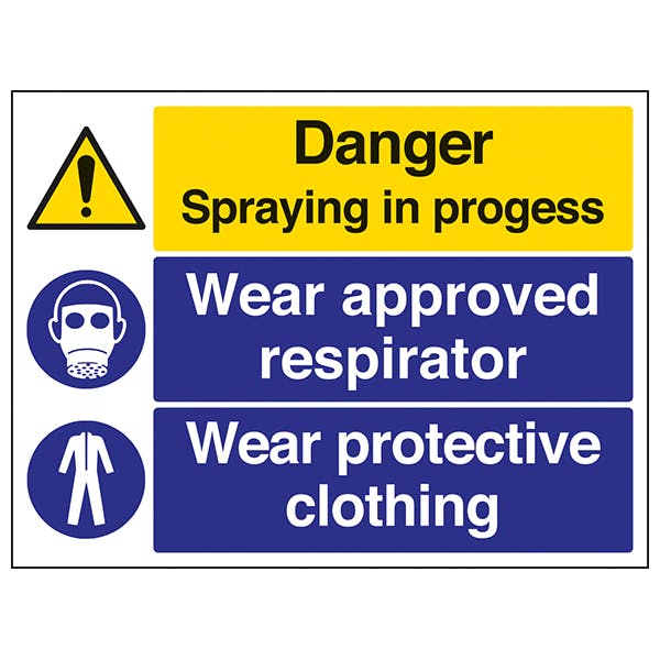 Danger Spraying In Progress - Large Landscape | Safety Signs 4 Less