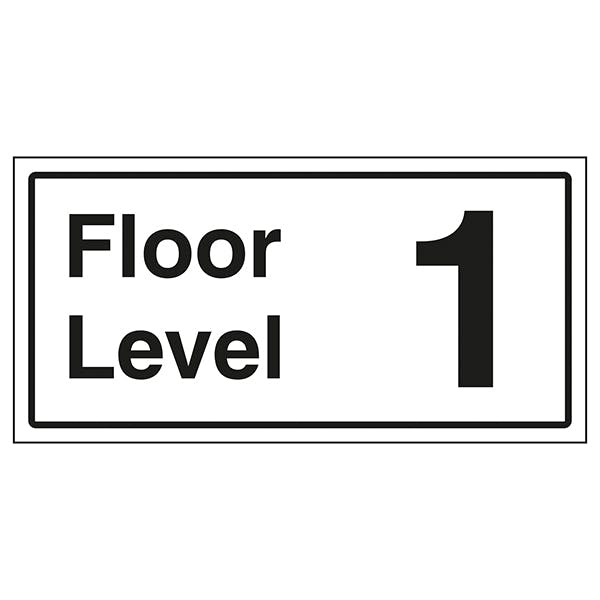 Floor Level 1 | Stairway Signs | Information Signs | Safety Signs 4 Less