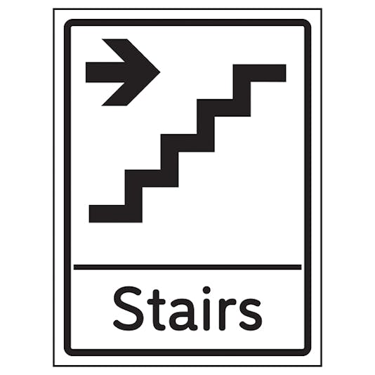 Stairs Arrow Right | Stairway Signs | Information Signs | Safety Signs ...