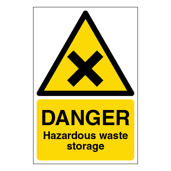 Danger Hazardous Waste Storage | SafetySigns4Less