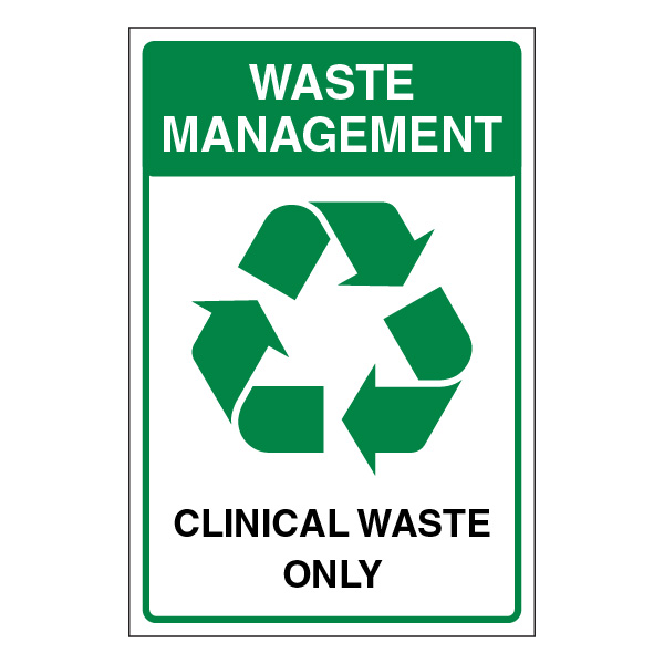 Waste Management Clinicalwaste Only | SafetySigns4Less