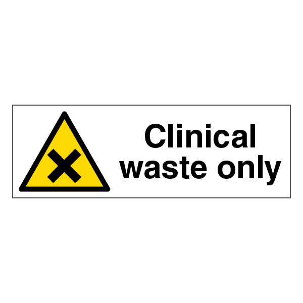 Clinical Waste Only | SafetySigns4Less