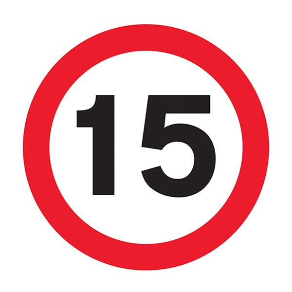 15 MPH | Traffic and Parking Signs | Reflective Traffic Signs | Safety ...