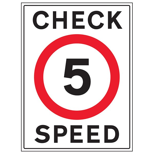 5 MPH Check Speed | Traffic and Parking Signs | Reflective Traffic ...