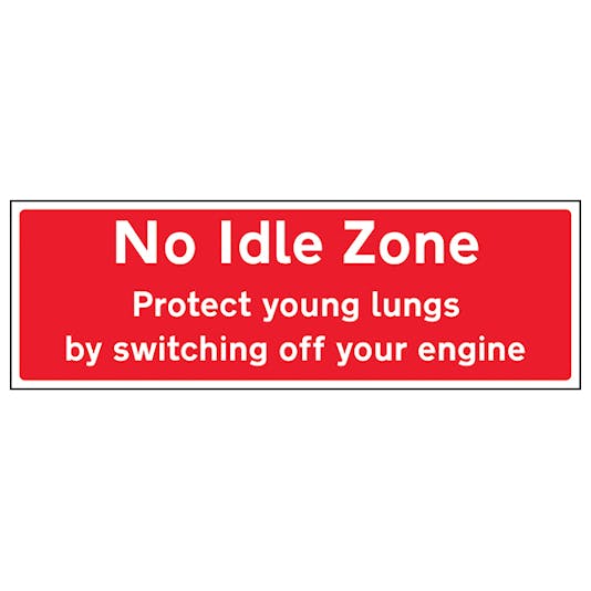 No Idle Zone | Traffic and Parking Signs | Reflective Traffic Signs ...
