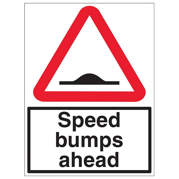 Speed Bumps Ahead | Traffic and Parking Signs | Reflective Traffic ...