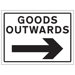 Goods Outwards Arrow Right | General Signs | Safety Signs | Safety ...