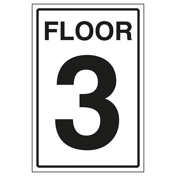 Floor 3 | Stairway Signs | Information Signs | Safety Signs 4 Less