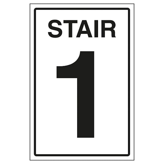 Stair 1 | Stairway Signs | Information Signs | Safety Signs 4 Less