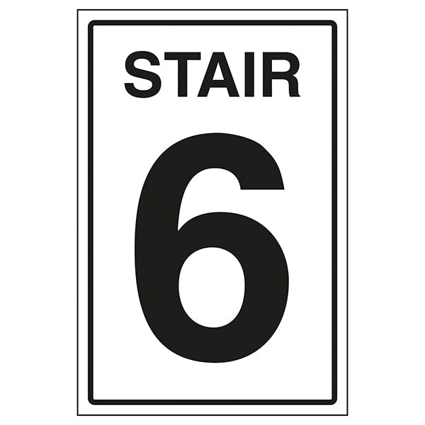 Stair 6 | Stairway Signs | Information Signs | Safety Signs 4 Less