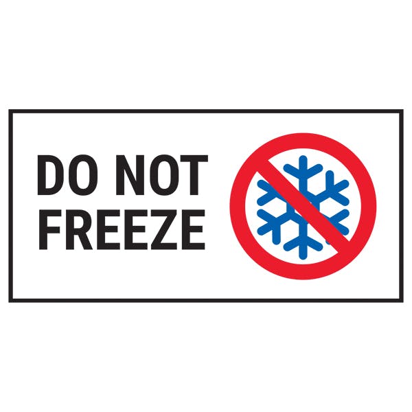 Do Not Freeze Labels On A Roll - Landscape | Shipping & Handling Labels ...