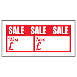 Sale Sale Sale - Was / Now Labels On A Roll | Sale & Promotional Labels ...