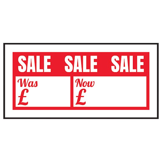 Sale Sale Sale - Was / Now Labels On A Roll | Sale & Promotional Labels ...