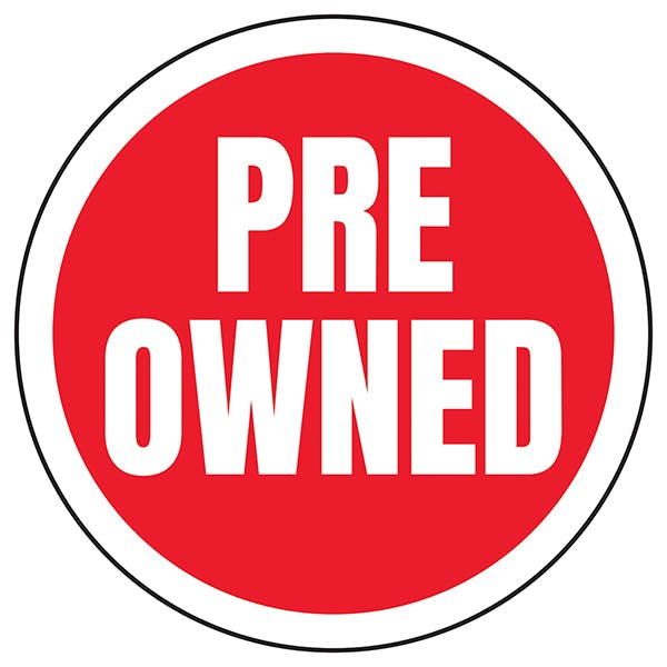 Pre - Owned Circular Labels On A Roll | Sale & Promotional Labels ...