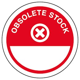 Obsolete Stock Write-On Labels Circular Labels On A Roll | Stock ...