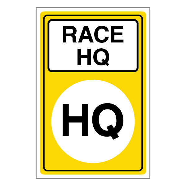 Race HQ Correx Event Signage UK | Branded Event Signs