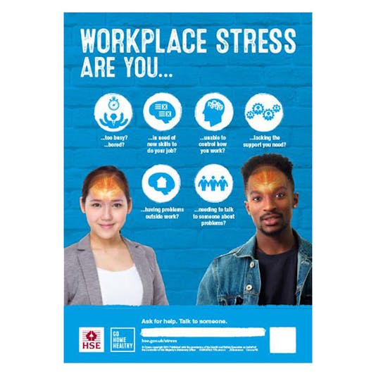 Workplace Stress - Are You... Poster | HSE Posters & Wall Charts ...