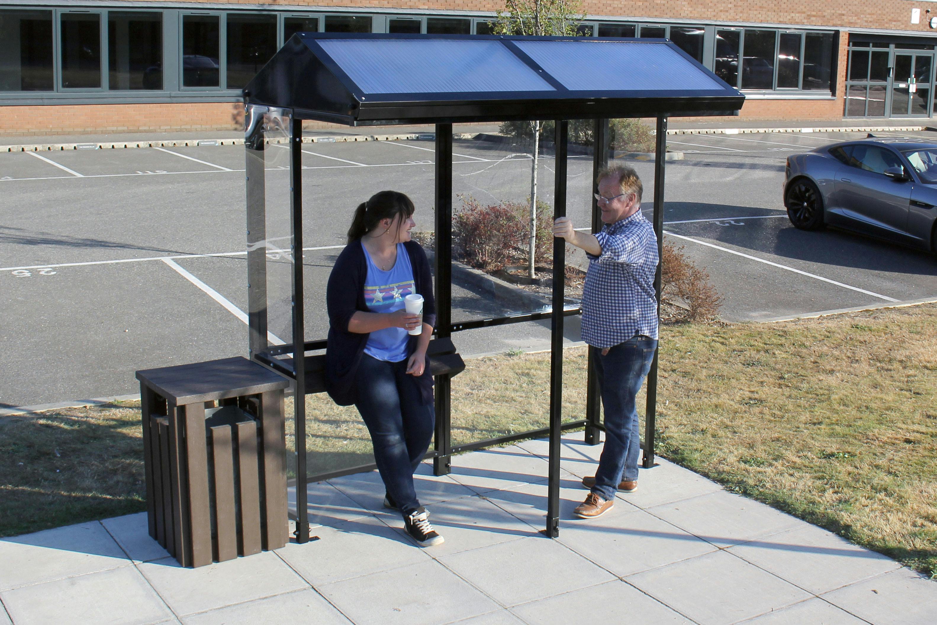Theta Waiting Shelter With Seating Apex Sheltersapex