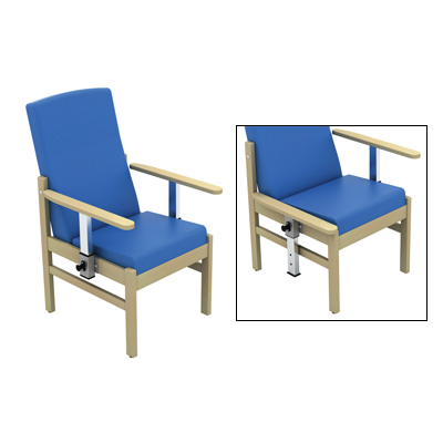Atlas Patient Mid-Back Chair - Drop Arms