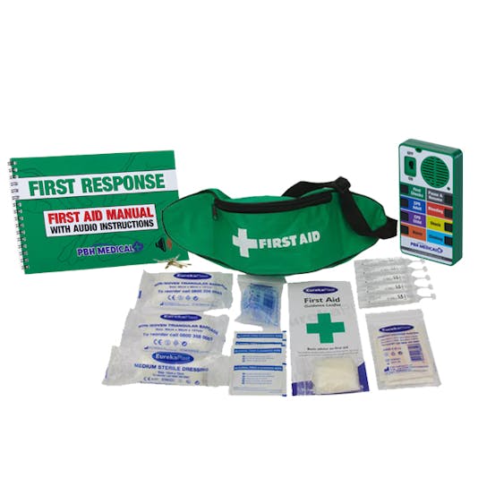 EurekaPlast Bum Bag First Aid Kit With Talking Guide | EurekaDirect