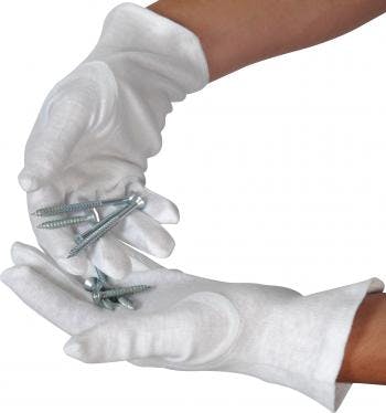 Cotton Fourchette Gloves | Cotton Inspection Gloves | JustGloves